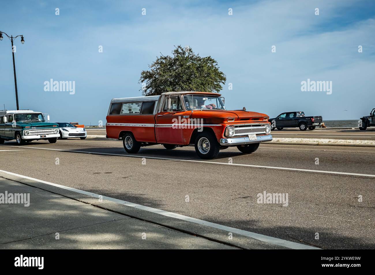 Gulfport, MS - October 04, 2023: Wide angle front corner view of a ...