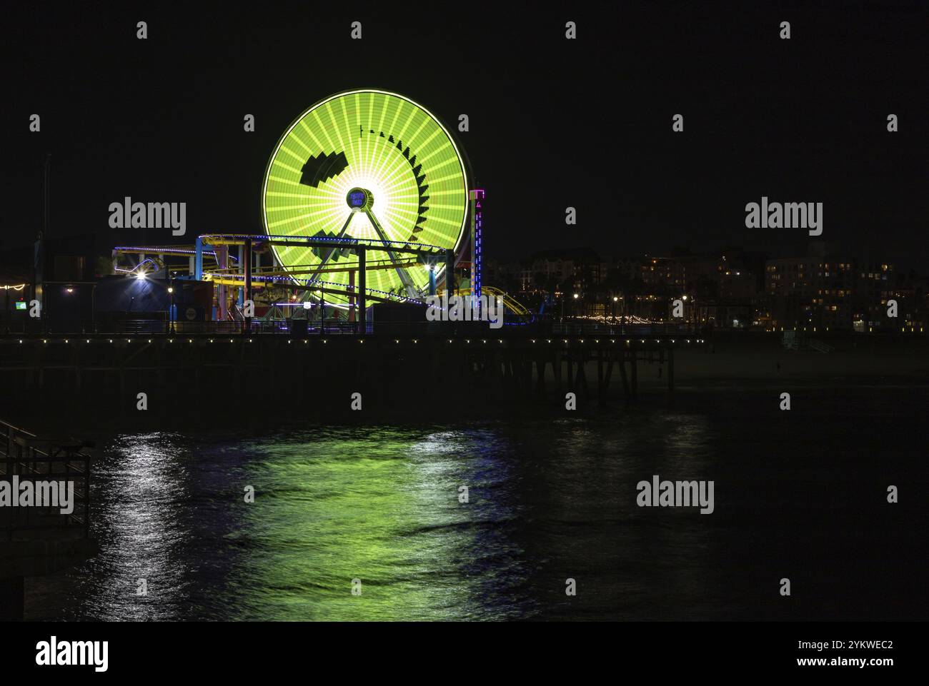 A picture of the Pacific Wheel with a green smiley face, on the Santa ...
