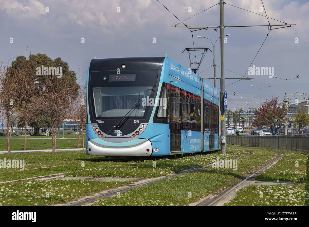 Blue trams hi-res stock photography and images - Alamy