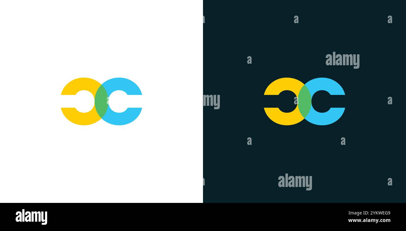 Modern and unique CC logo design Stock Vector Image & Art - Alamy