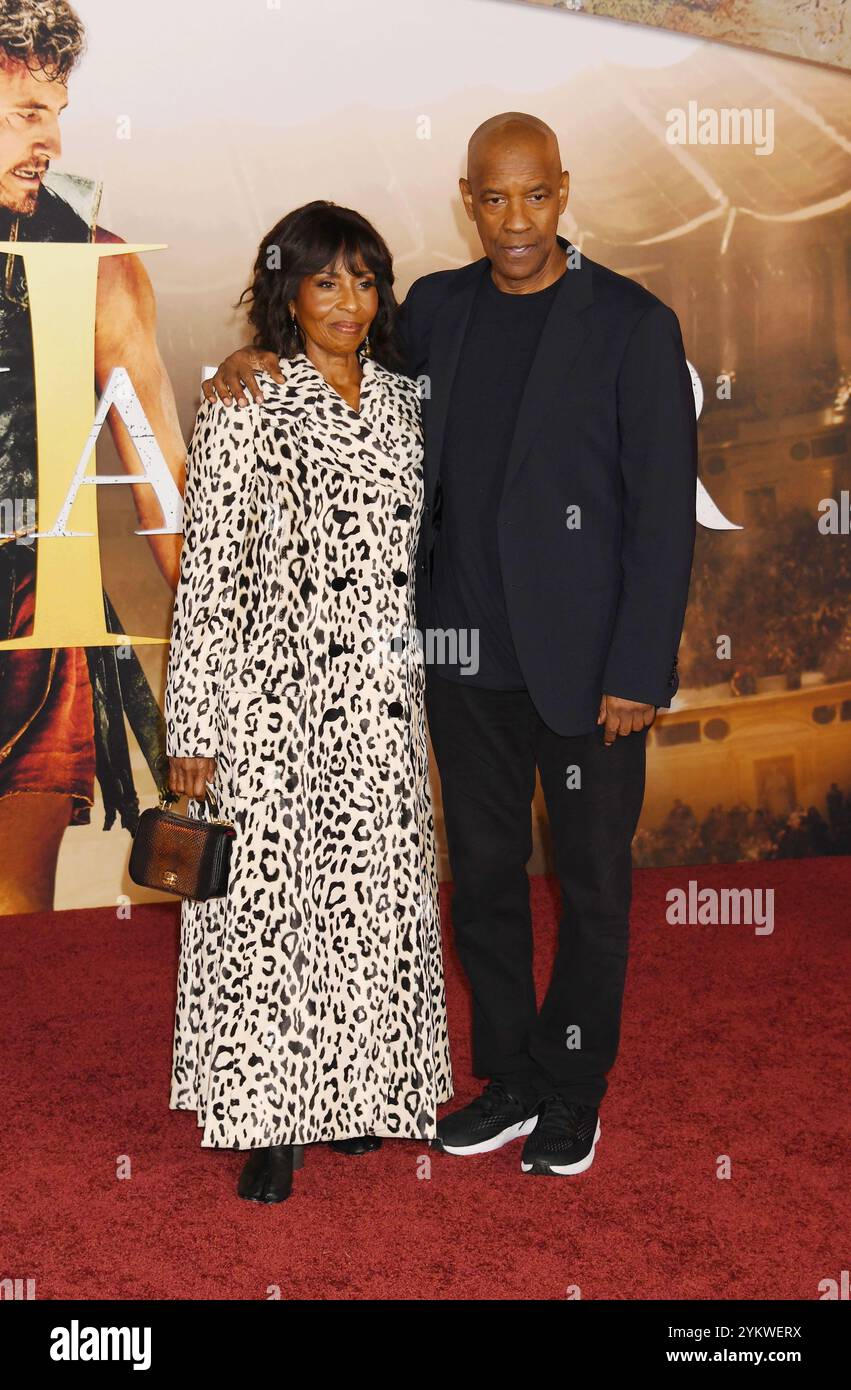 Hollywood, California, USA. 18th Nov, 2024. (L-R) Pauletta Washington ...