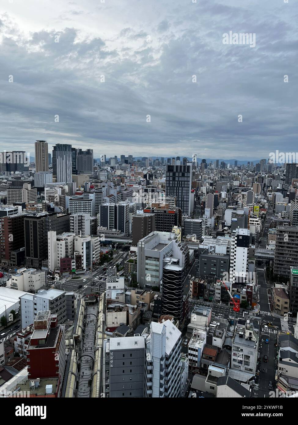 Osaka Tsutenkaku tower Stock Photo - Alamy