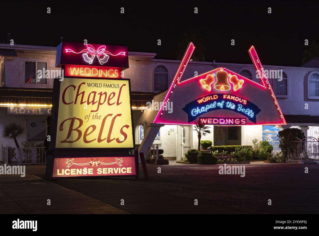 A picture of the Chapel of the Bells at night Stock Photo - Alamy