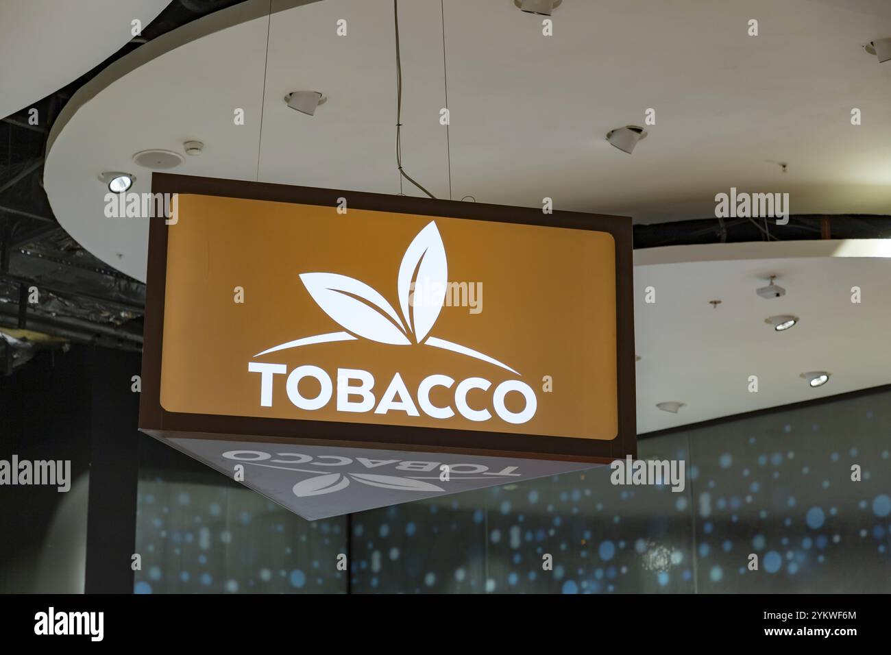 A picture of a tobacco sign Stock Photo - Alamy