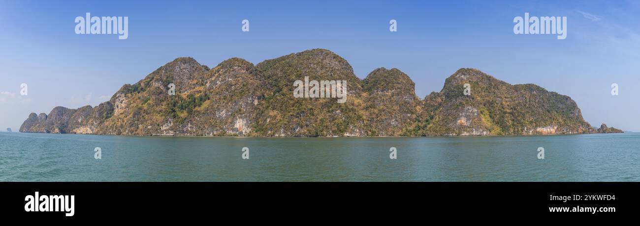 A panorama picture of the Phanak Island, part of the Ao Phang Nga ...