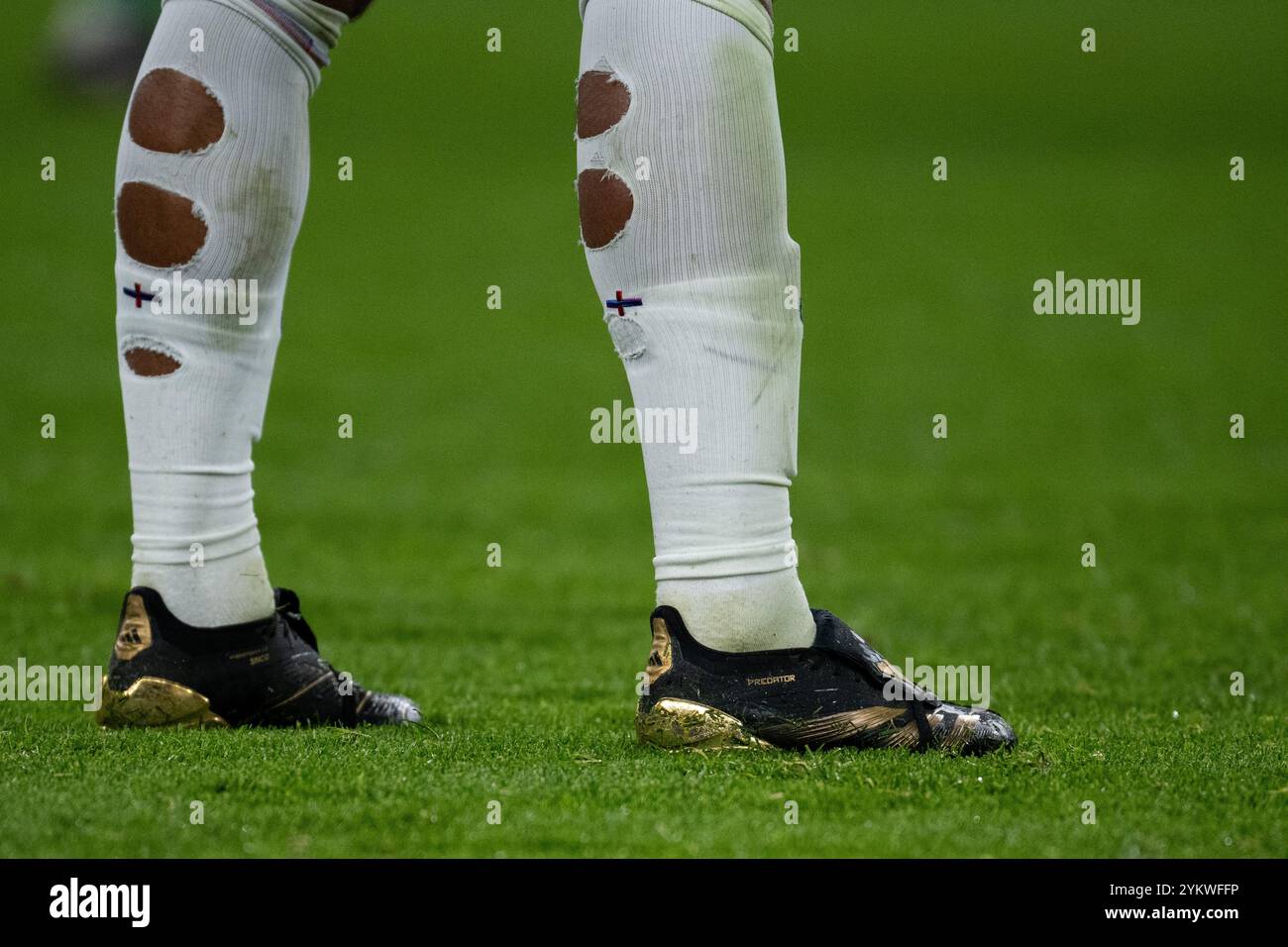 LONDON, ENGLAND - NOVEMBER 17: A detailed view of the Adidas Predator ...