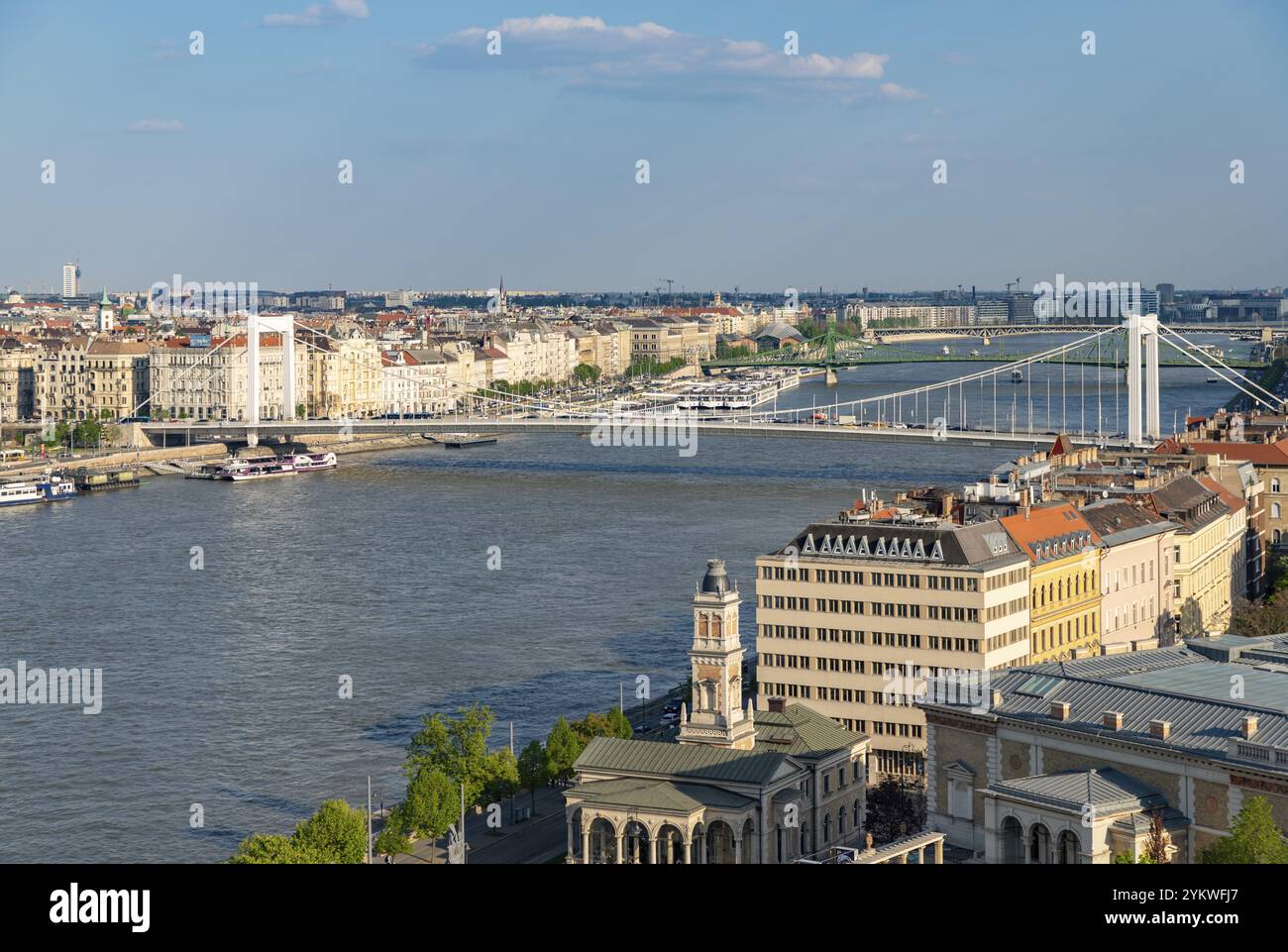 A picture of the Elisabeth Bridge on the Danube river Stock Photo - Alamy
