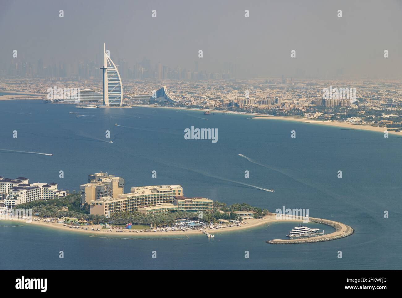 A picture of the Rixos The Palm Hotel and Suites at the edge of a ...