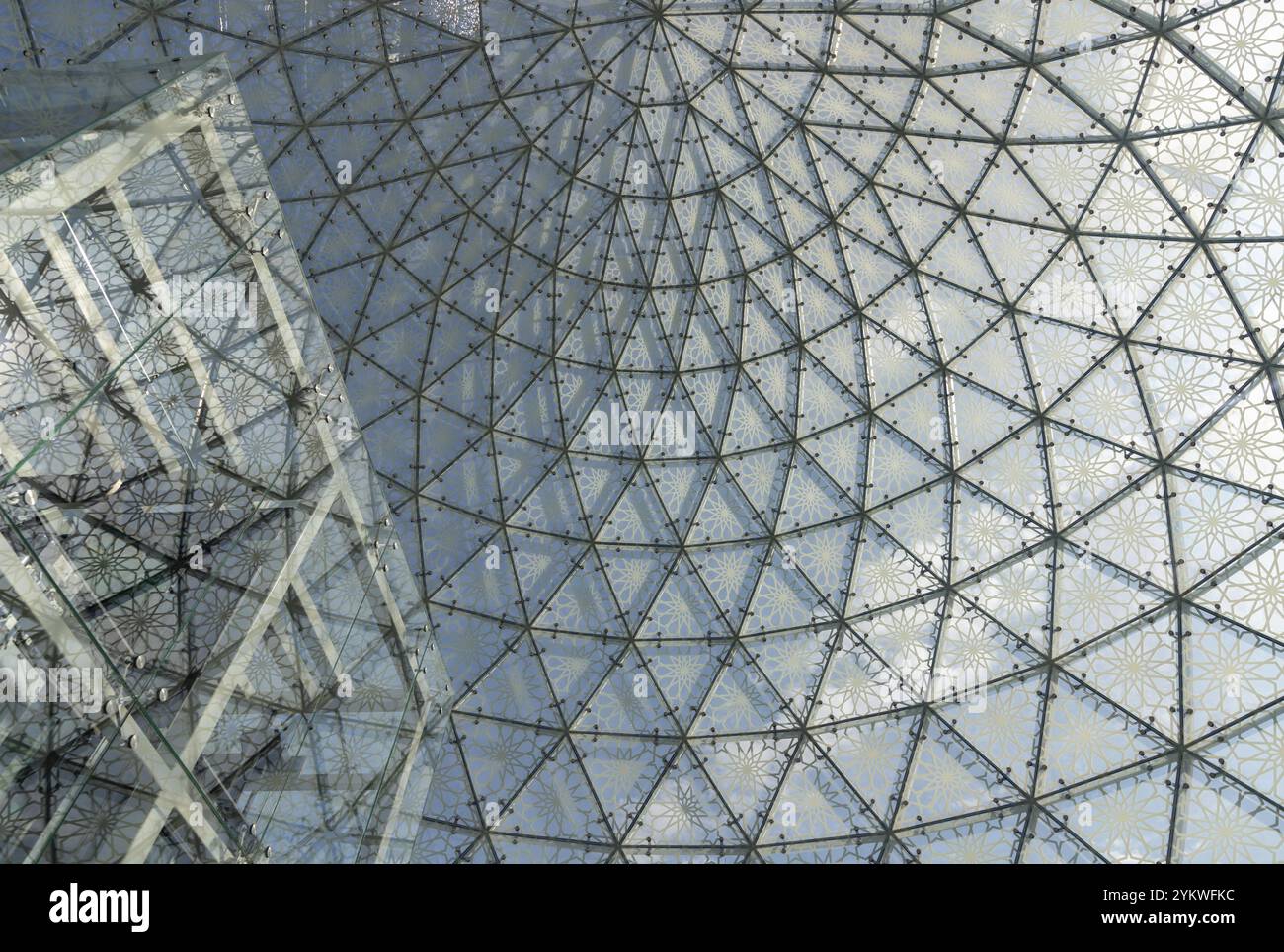 A picture of the visitor center ceiling at the Sheikh Zayed Grand ...