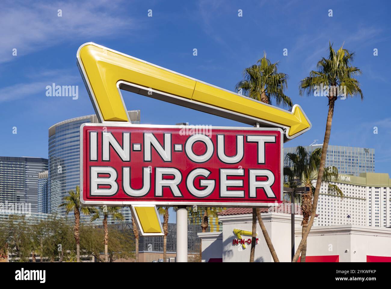 A picture of the In-N-Out Burger sign Stock Photo - Alamy