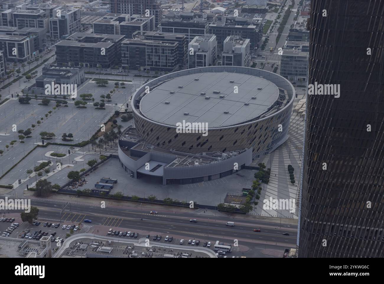 A picture of the Coca-Cola Arena as seen from above Stock Photo - Alamy