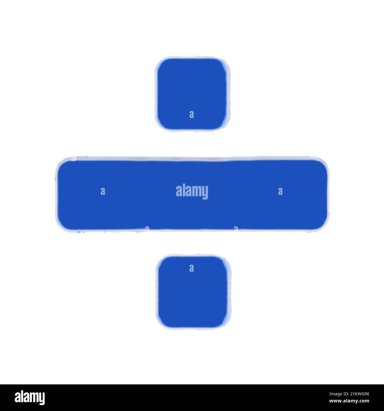 Division symbol magnetic letter with clipping path Stock Photo - Alamy