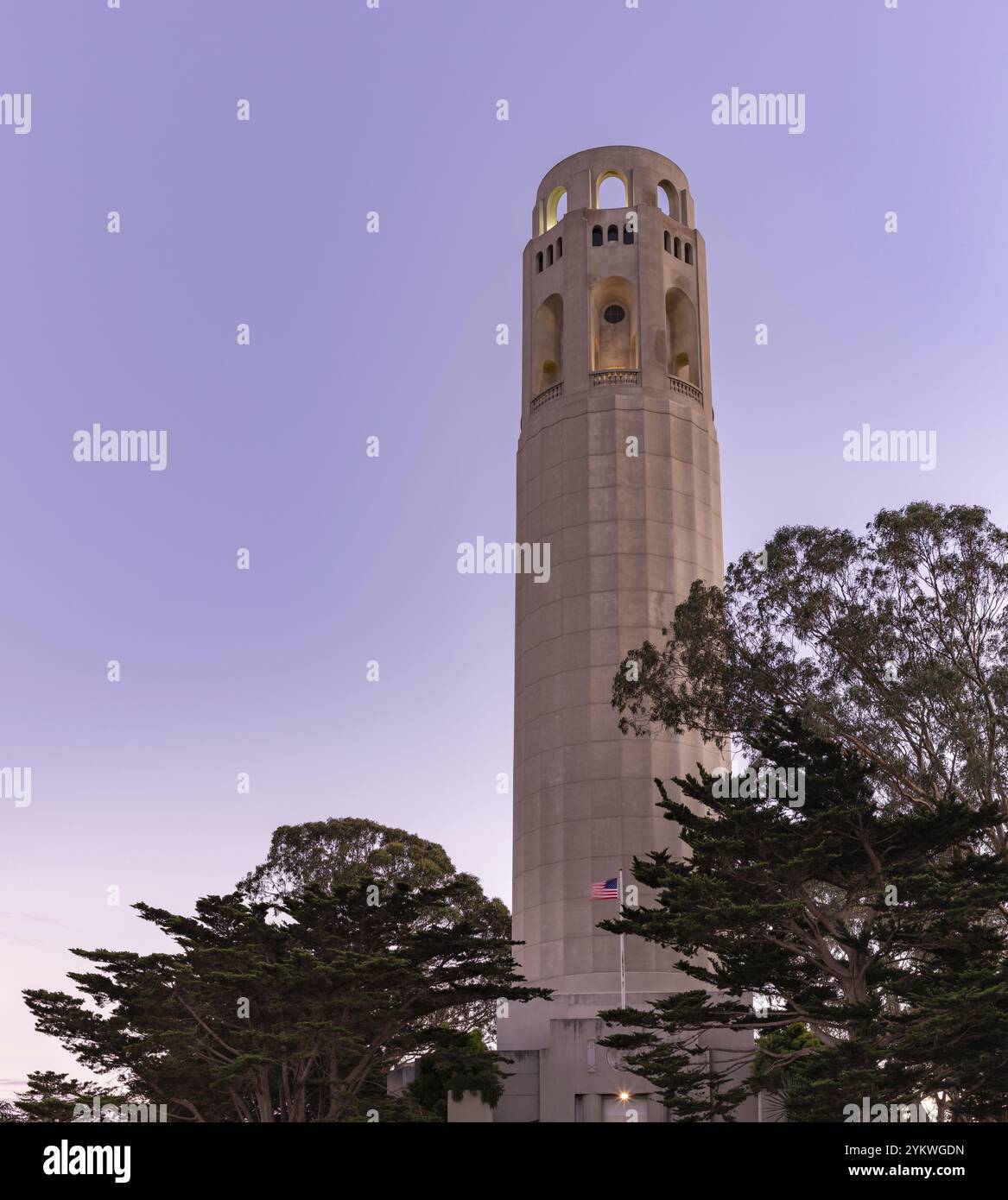 Coit tower evening hi-res stock photography and images - Alamy