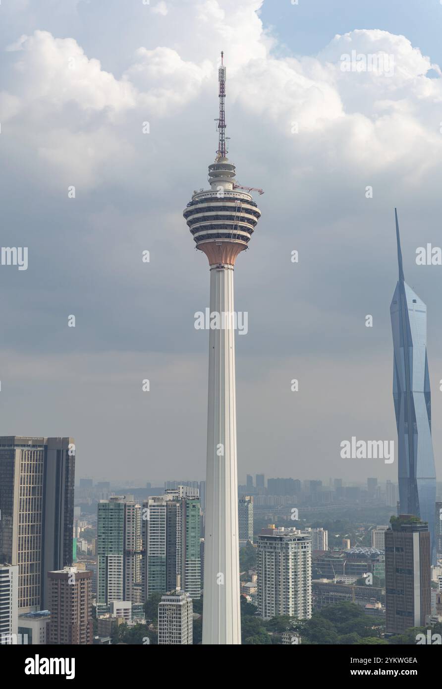 A picture of the Menara Kuala Lumpur, with the Merdeka 118 Towers on ...
