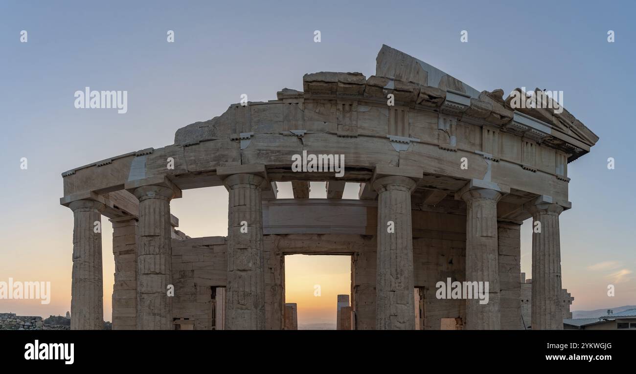 Entrance gates acropolis athens hi-res stock photography and images - Alamy