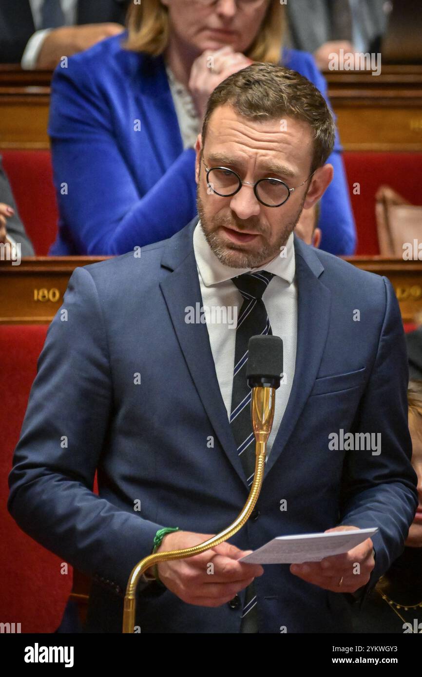 Paris, France. 19th Nov, 2024. French MP for the "Droite Republicaine ...