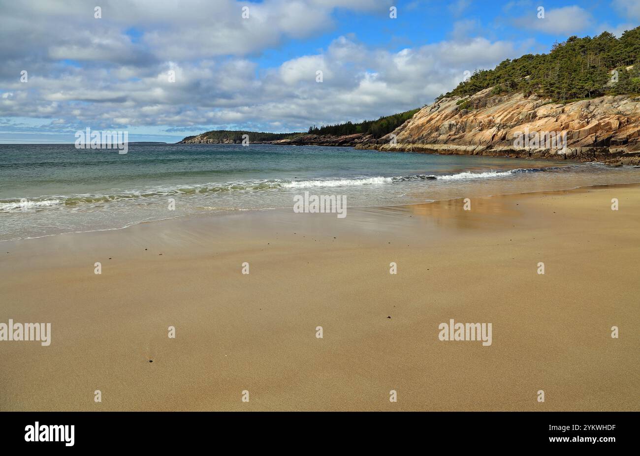 Sand beach - Acadia National Park, Maine Stock Photo - Alamy