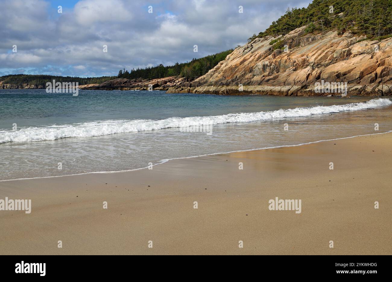 On Sand beach - Acadia National Park, Maine Stock Photo - Alamy