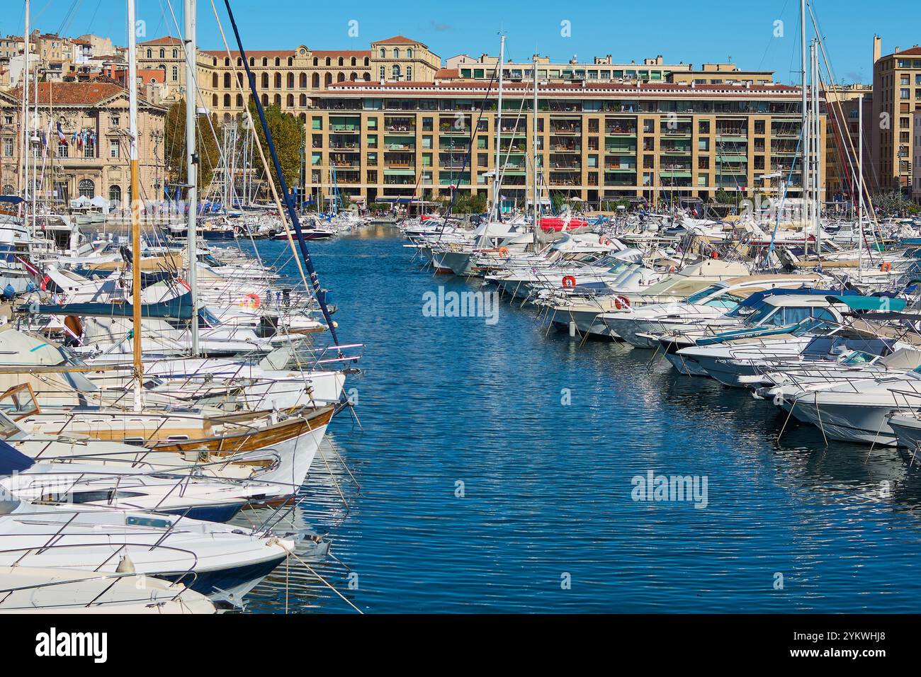Marseille. France - November 19,2024: Old Port of Marseille bustling ...