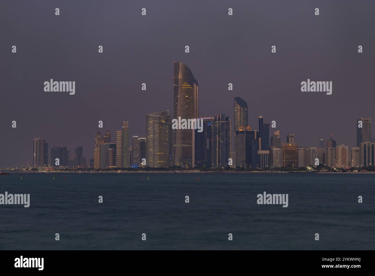 A picture of the Al Markaziyah West buildings, towered by the Landmark ...