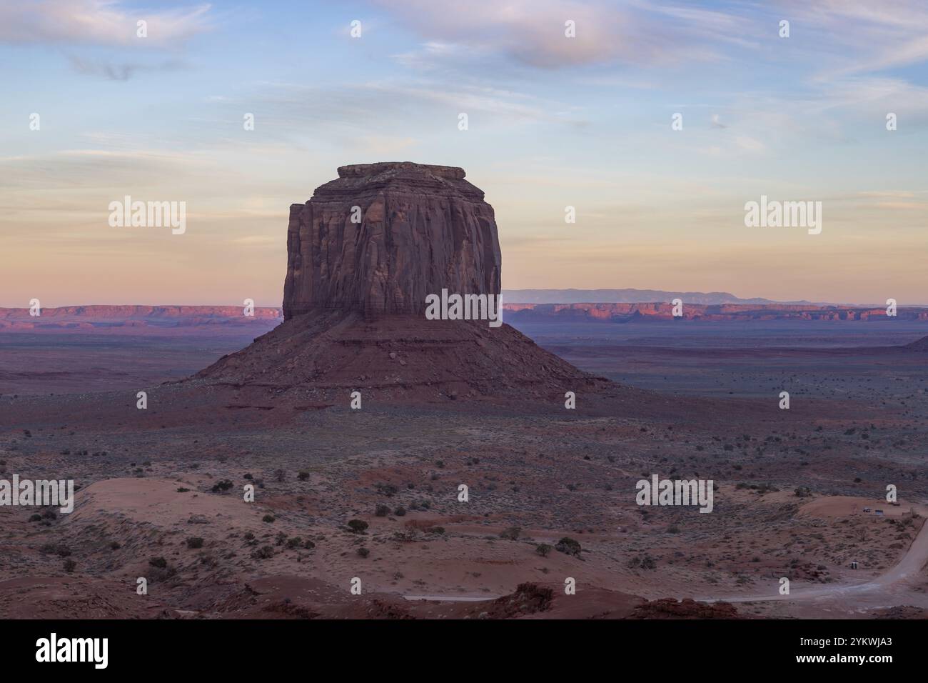 A picture of the Merrick Butte rock formation of Monument Valley, at ...