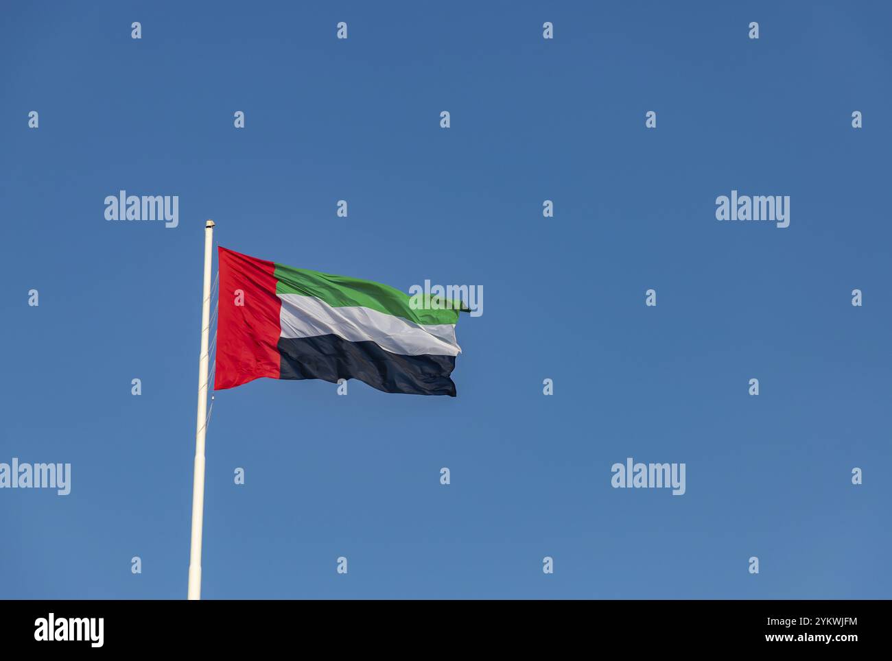 A picture of the United Arab Emirates flag Stock Photo - Alamy