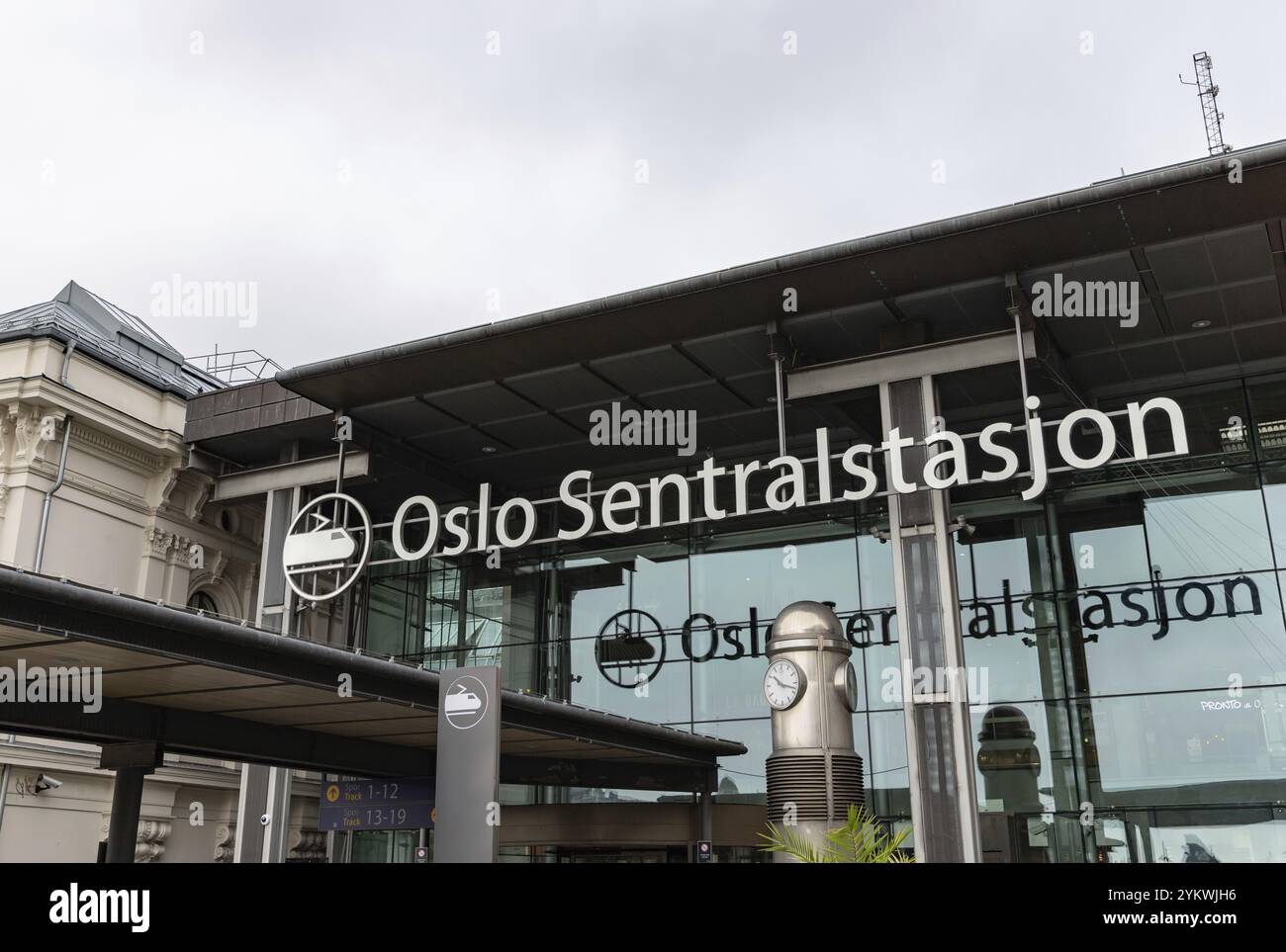 A picture of the Oslo Central Station Stock Photo - Alamy