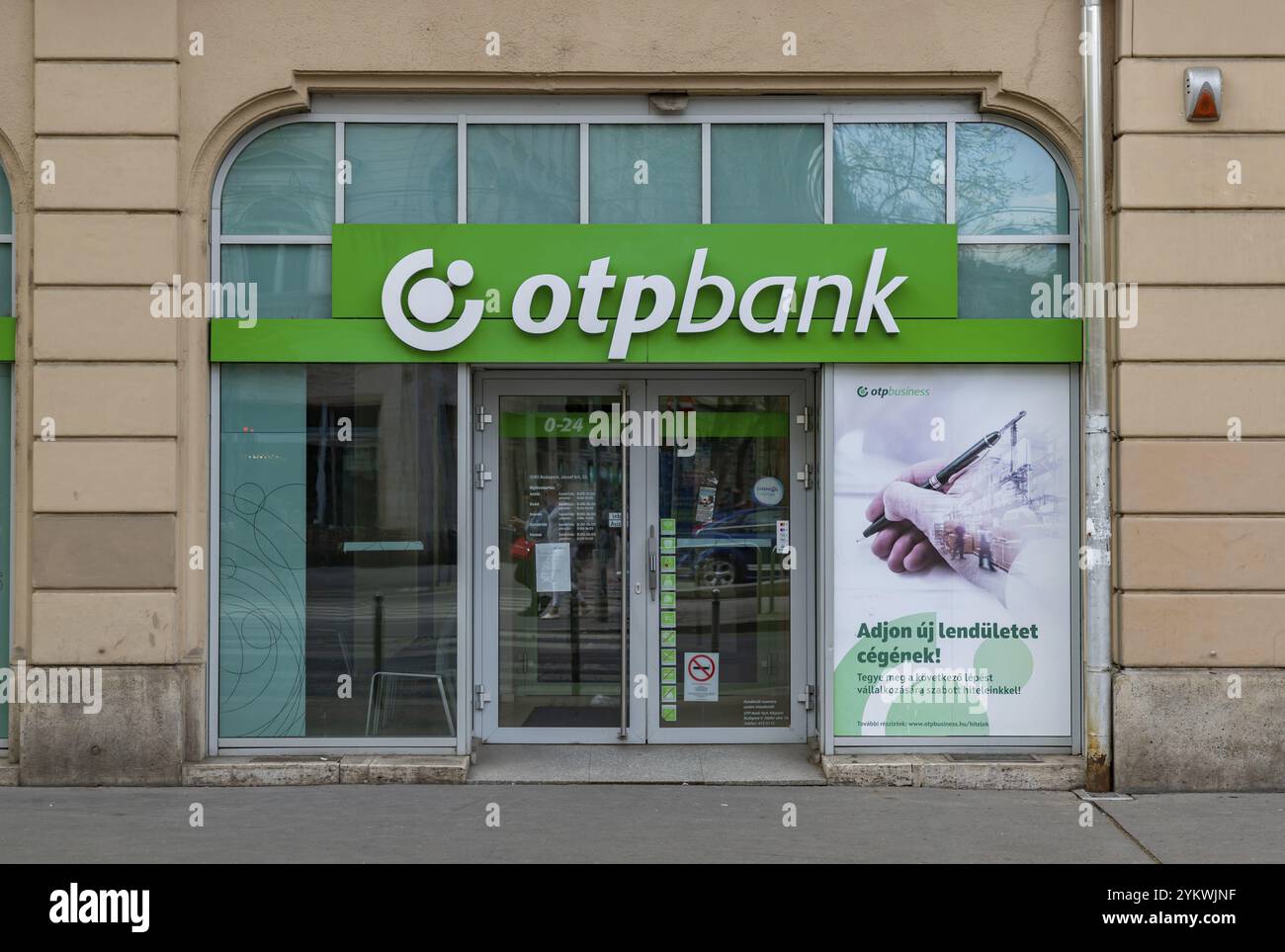A picture of the facade of an OTP Bank branch Stock Photo - Alamy