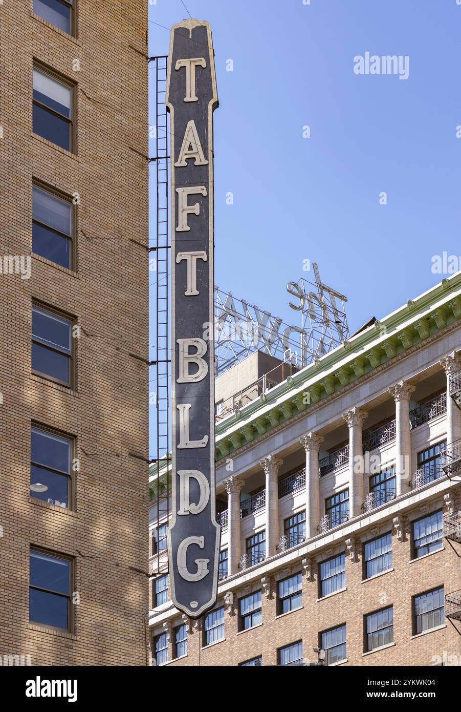 A picture of the Taft Building sign Stock Photo - Alamy