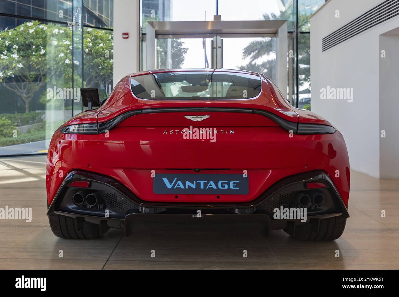 A picture of a red Aston Martin Vantage Stock Photo - Alamy