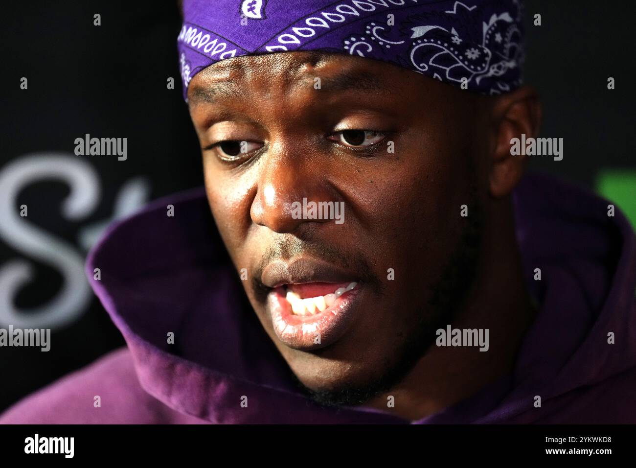 KSI during a press conference at Leonardo London. Picture date: Tuesday ...