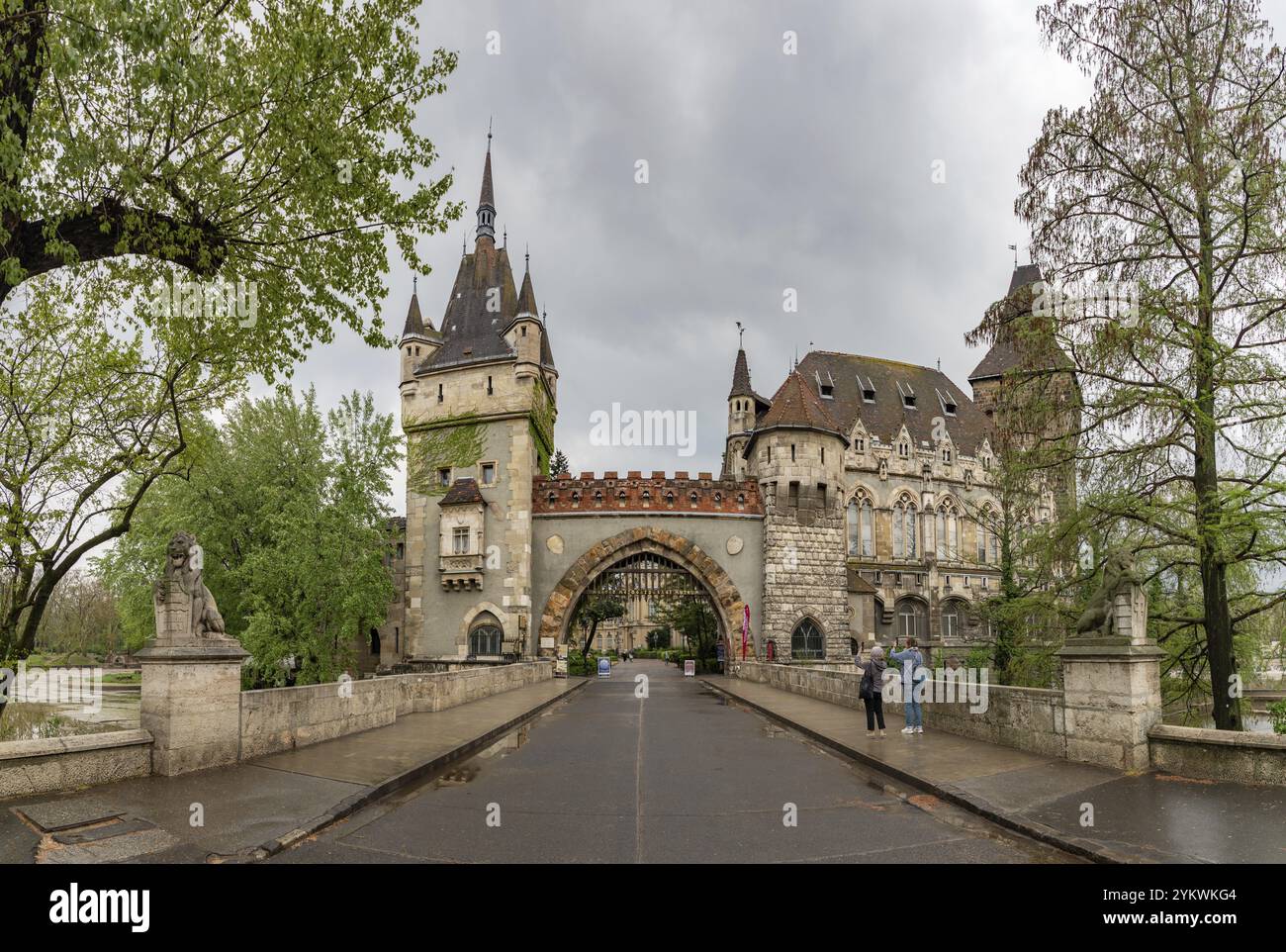 A picture of the Vajdahunyad Castle Stock Photo - Alamy
