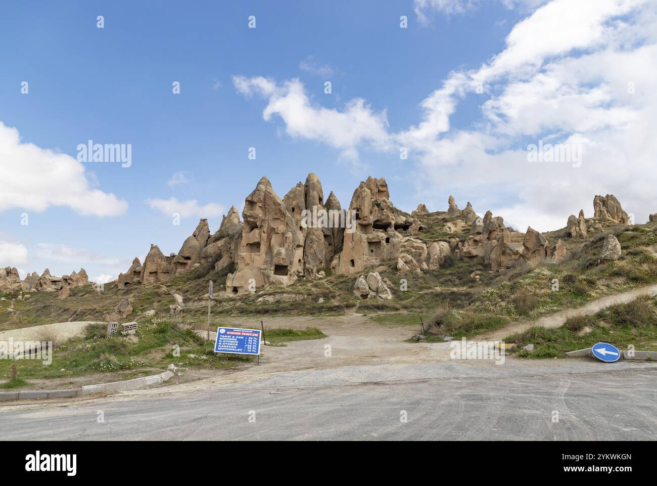 A picture of the rock formations of the Goreme Historical National Park ...