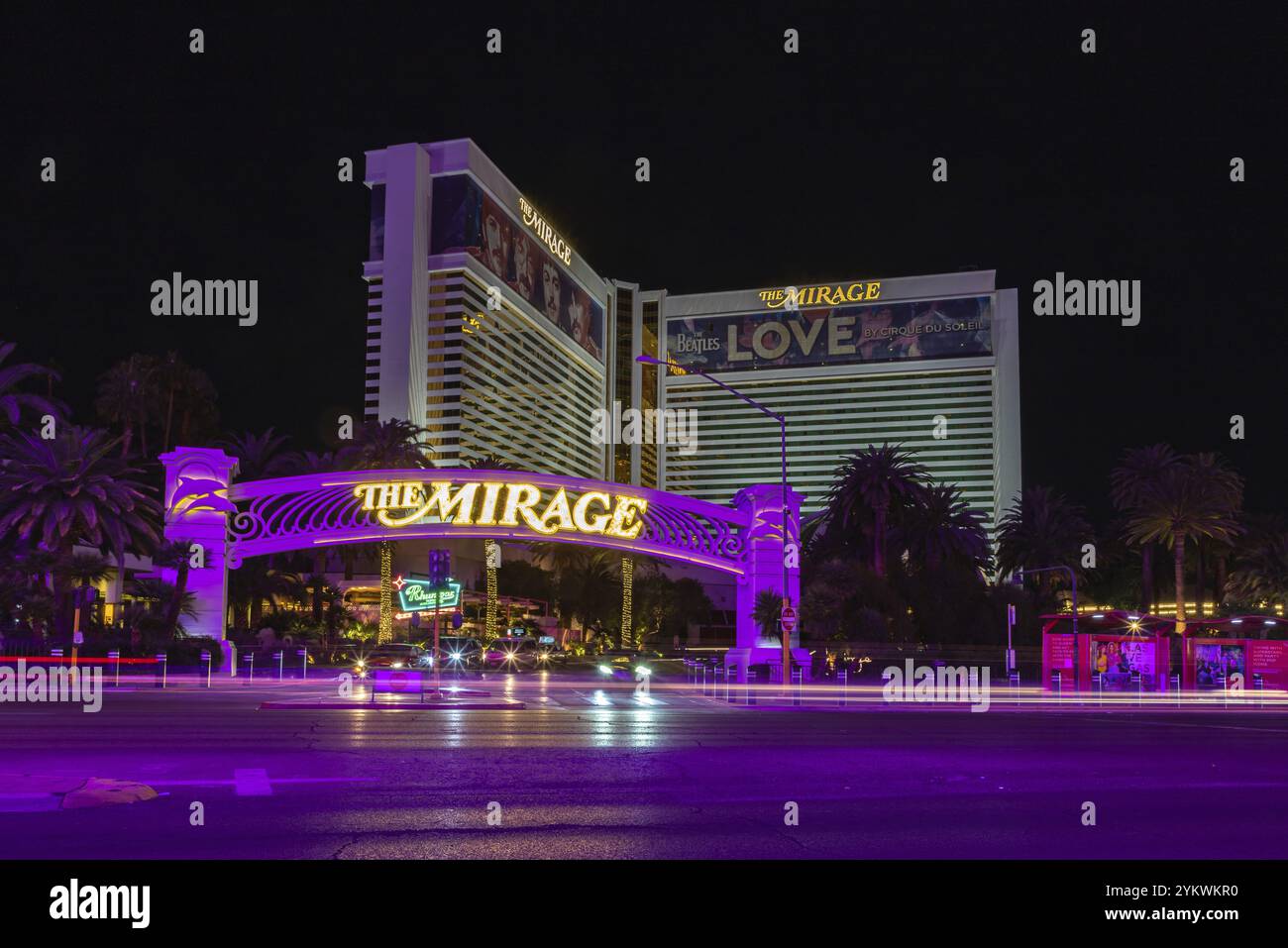 A picture of the Mirage at night Stock Photo - Alamy