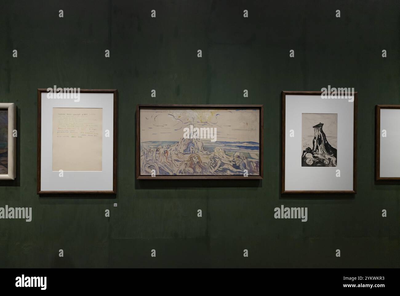 A picture of the All Is Life exhibition at the Munch Museum Stock Photo ...