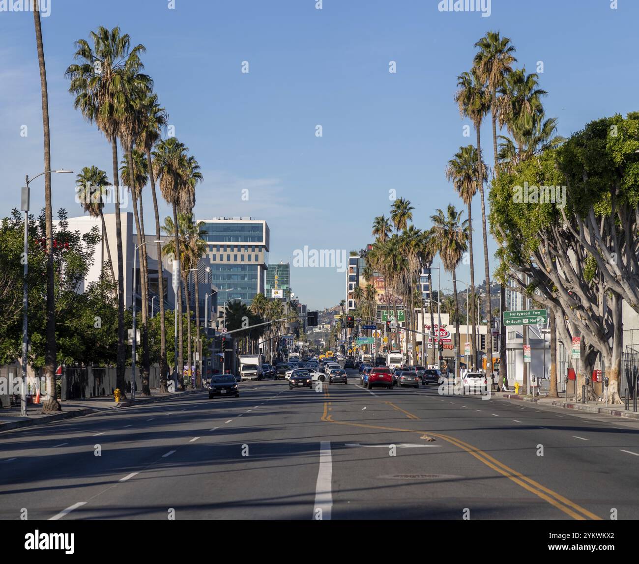 A picture of the east section of Sunset Boulevard Stock Photo - Alamy