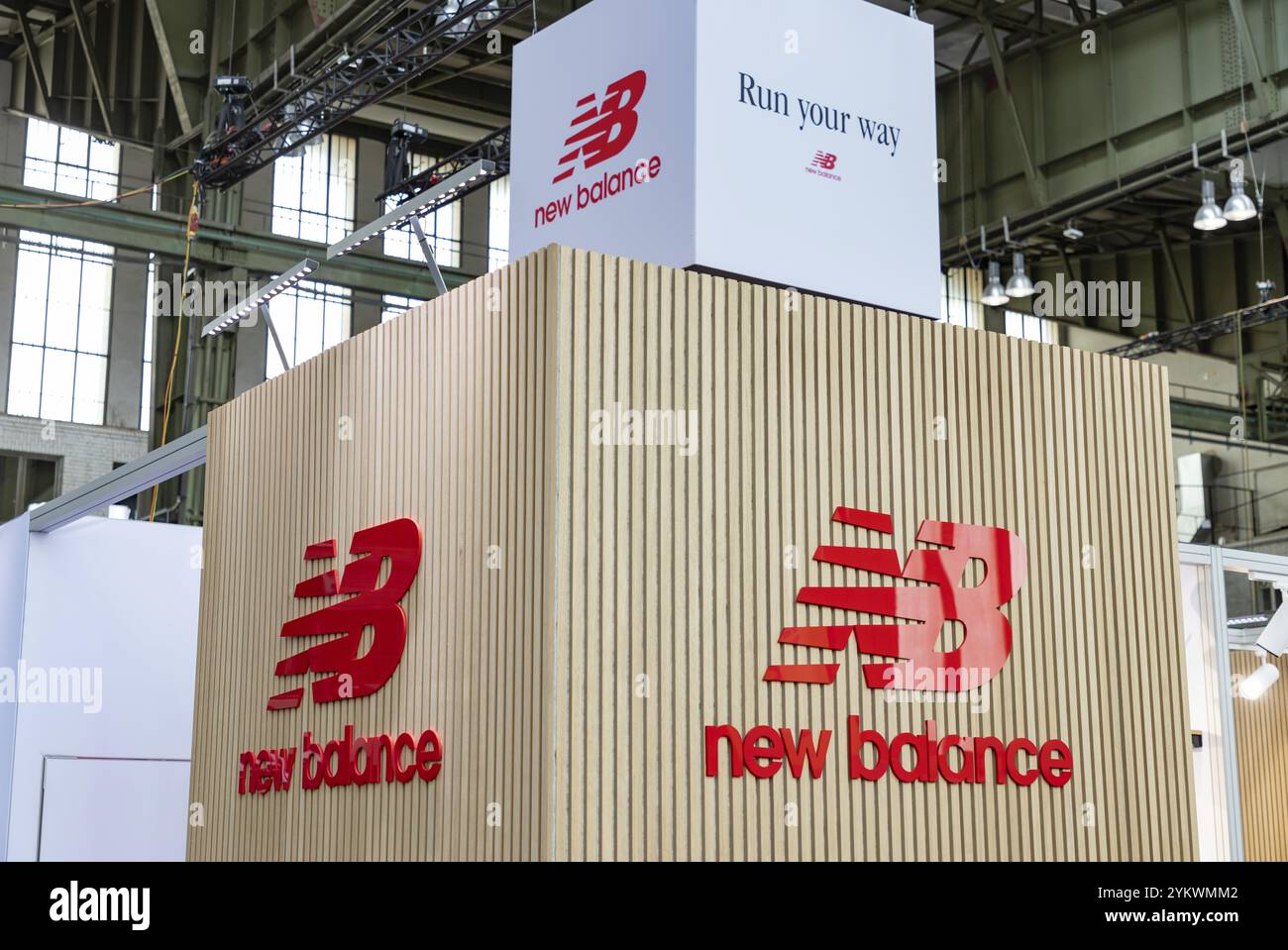 A picture of many New Balance logos Stock Photo - Alamy