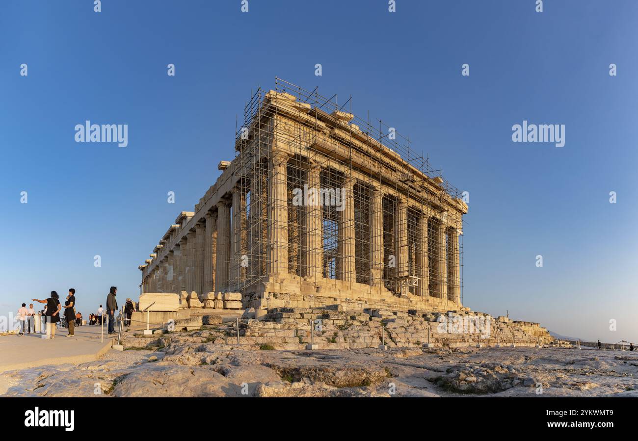 A picture of the Parthenon, the most famous temple of the Acropolis of Athens Stock Photo - Alamy