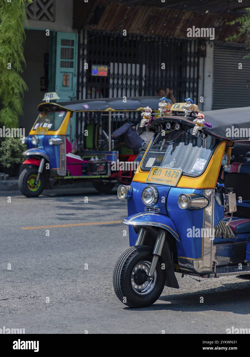 A picture of two Bangkok tuk tuks Stock Photo - Alamy