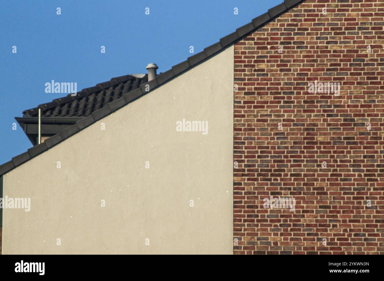 Architectural detail showing contrasting textures and colors of modern ...