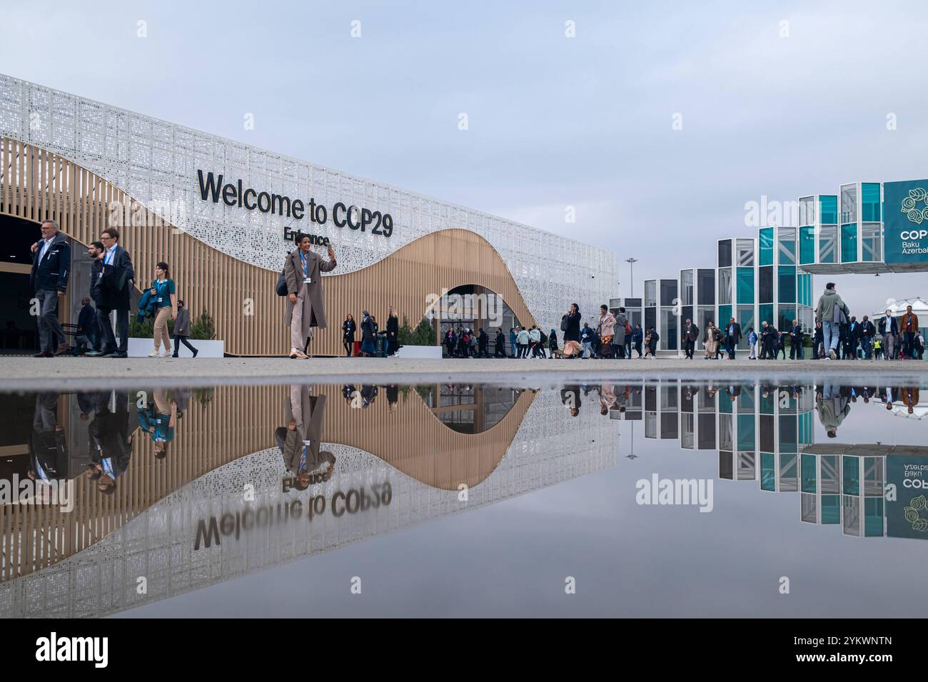 COP29 in Baku Azerbaijan, Baku am 19.11.2024: Der Eingang zur ...