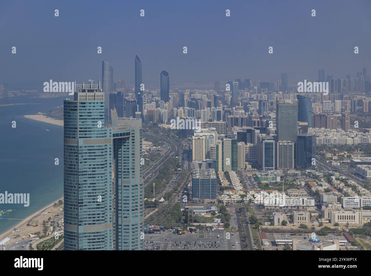 A picture of Downtown Abu Dhabi, with the St. Regis Abu Dhabi Hotel in ...