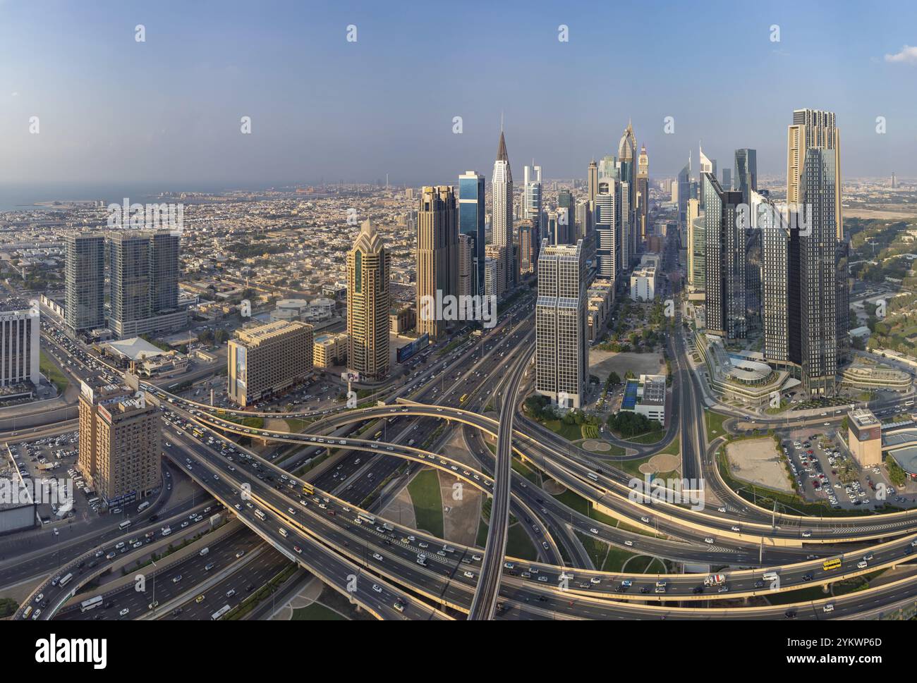 A picture of the buildings at the Trade Centre district, and the busy ...