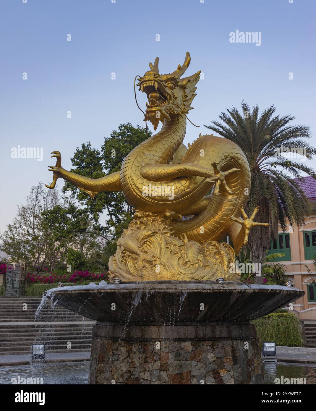 A picture of the Hai Leng Ong Golden Dragon Monument at Queen Sirikit ...