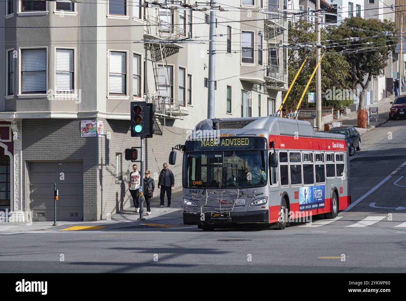 A picture of a Muni San Francisco bus Stock Photo - Alamy