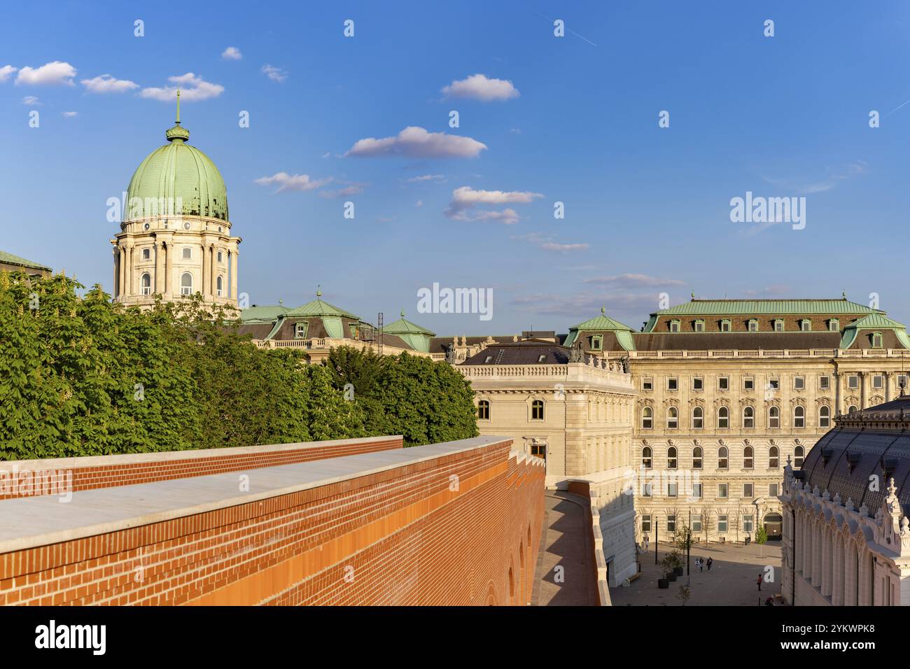 A picture of the Buda Castle and the National Szechenyi Library Stock ...
