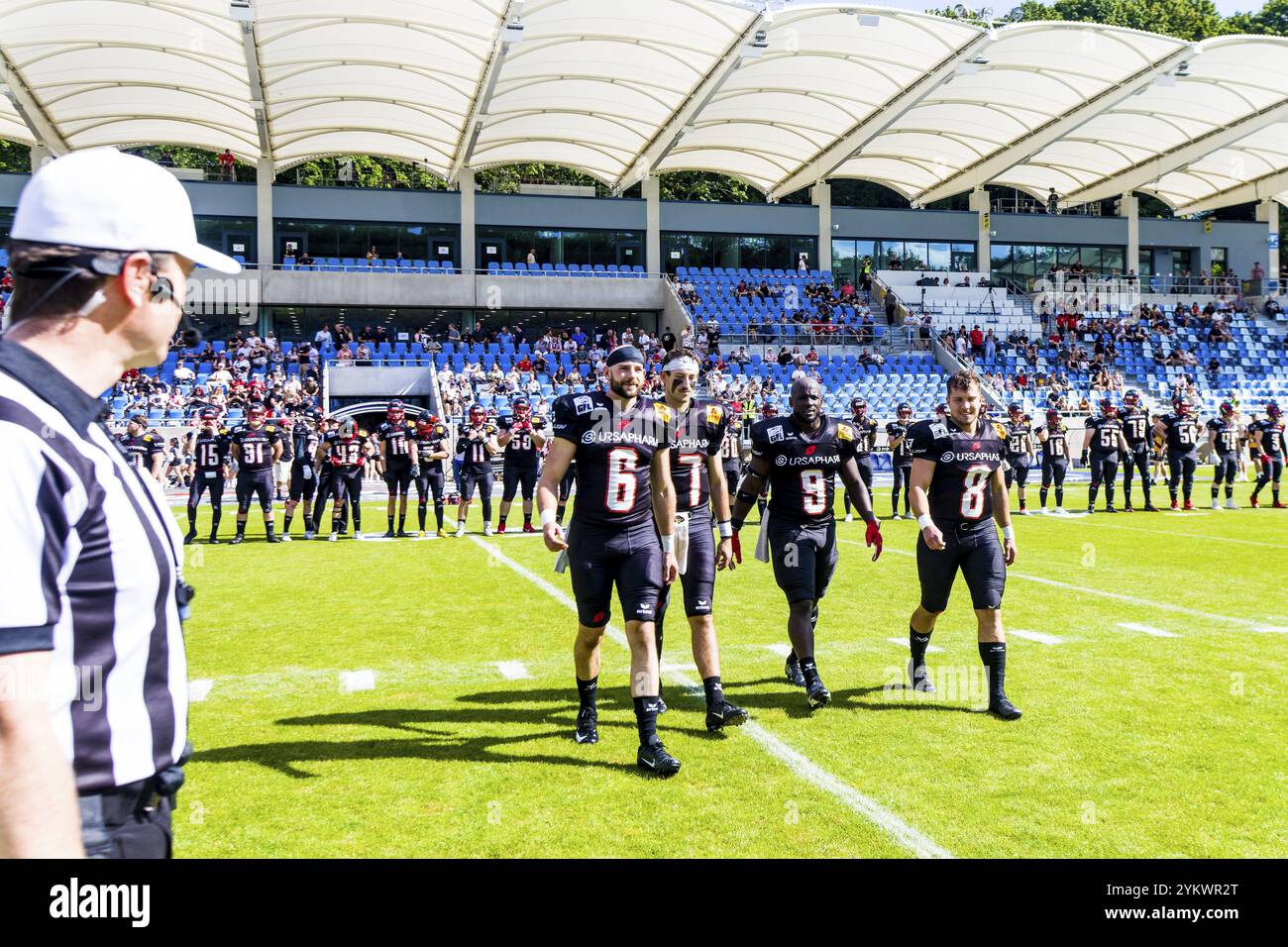 Saarland Hurricanes to CoinToss- WR # 6 Jan Pietsch, QB # 17 Josh ...