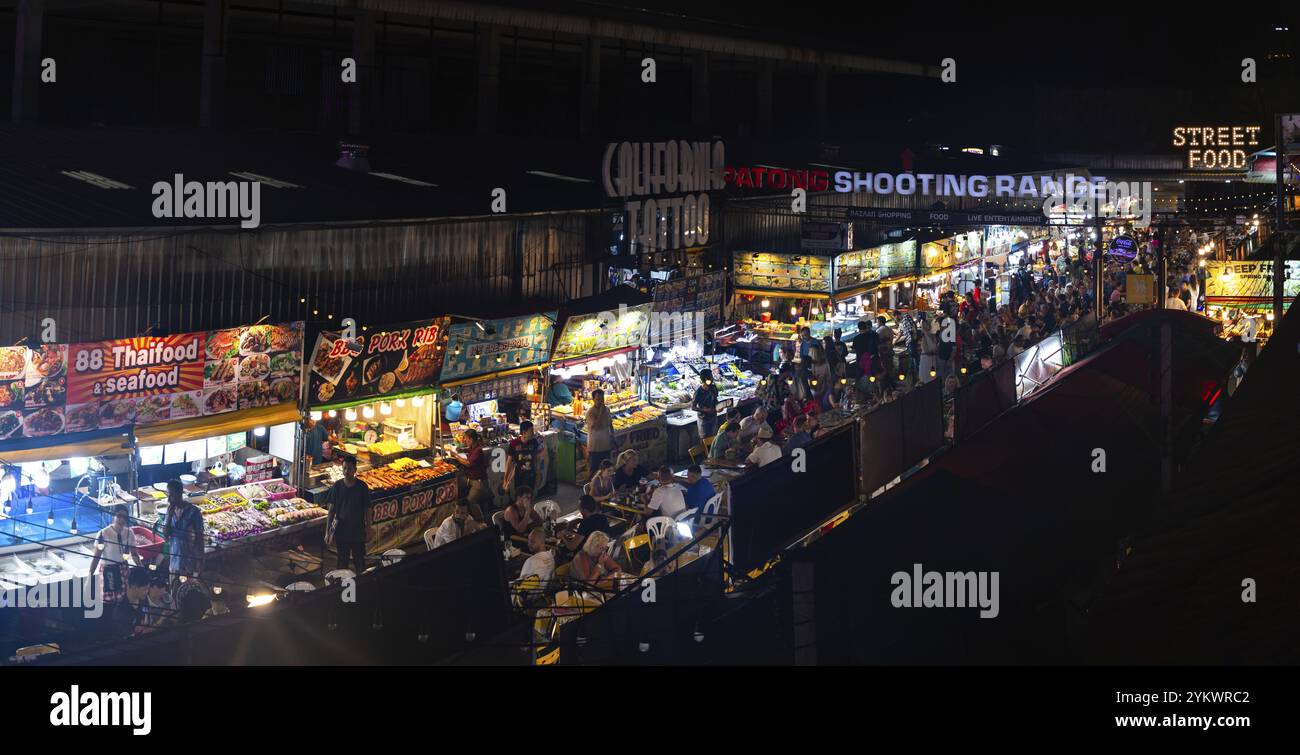 A picture of the Bangla Night Market, in Patong, at night Stock Photo ...