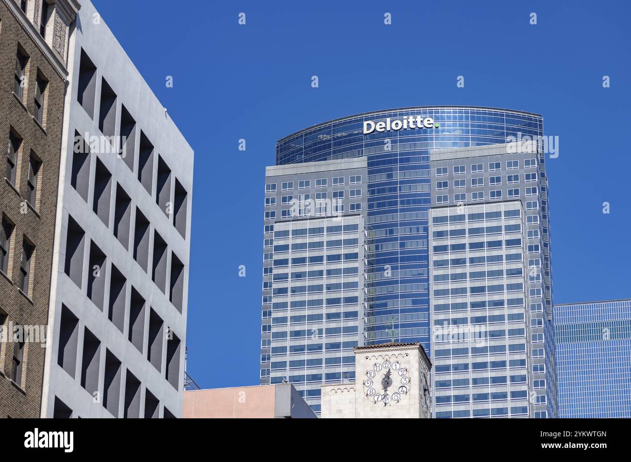 A picture of The Gas Company Tower or Deloitte building in Downtown Los ...