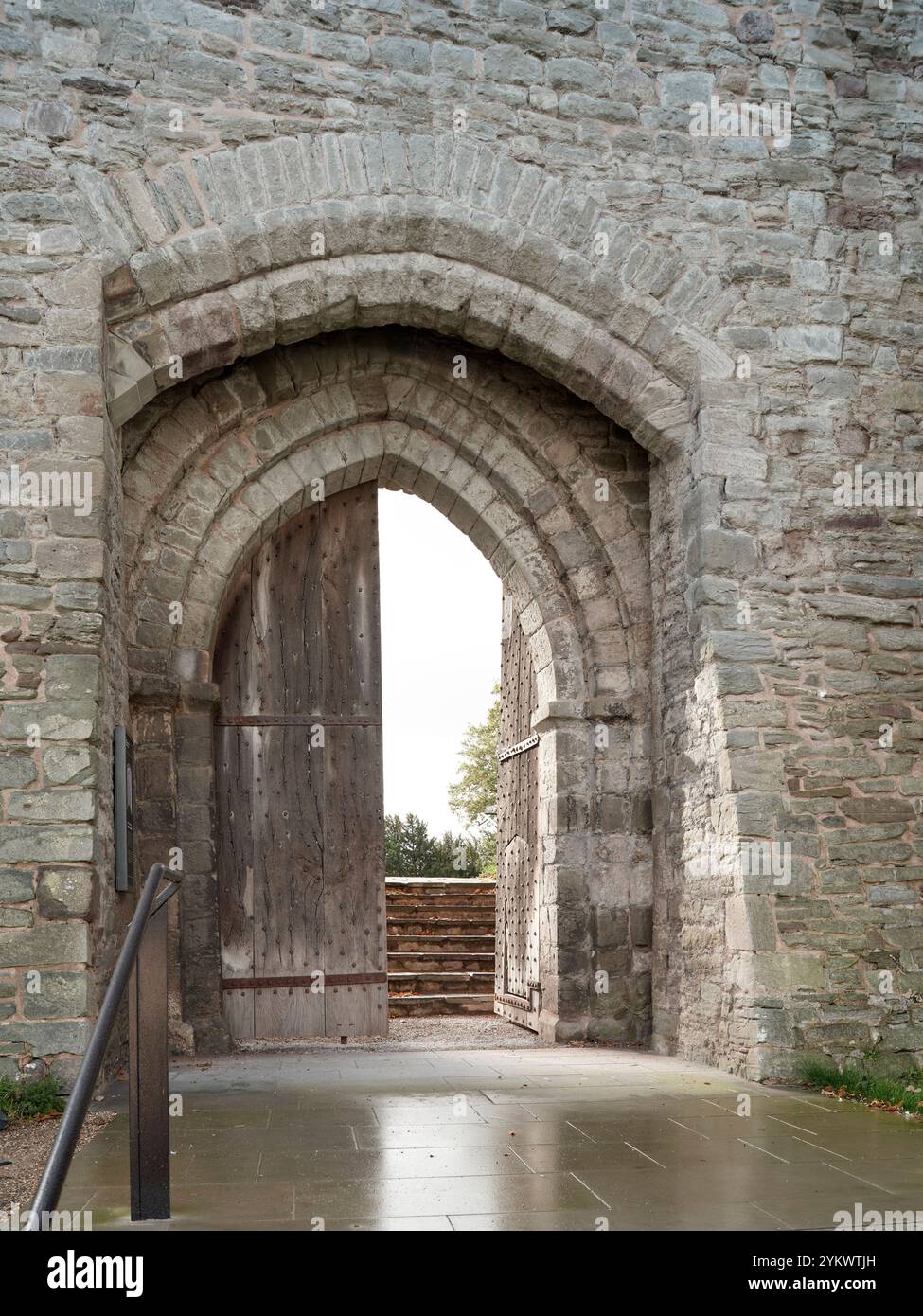 Arched gateway. Hay Castle, Hay-on-Wye, United Kingdom. Architect: MICA ...